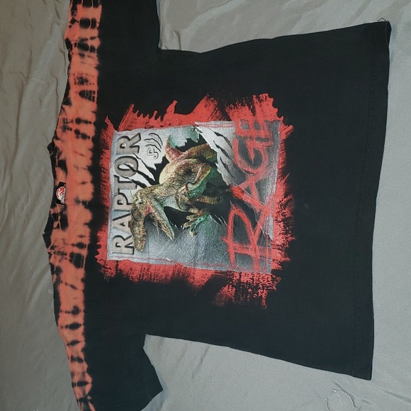 Universal | Shirts & Tops | Vintage Jurassic Park 3 Raptor Rage Tie Dye ...